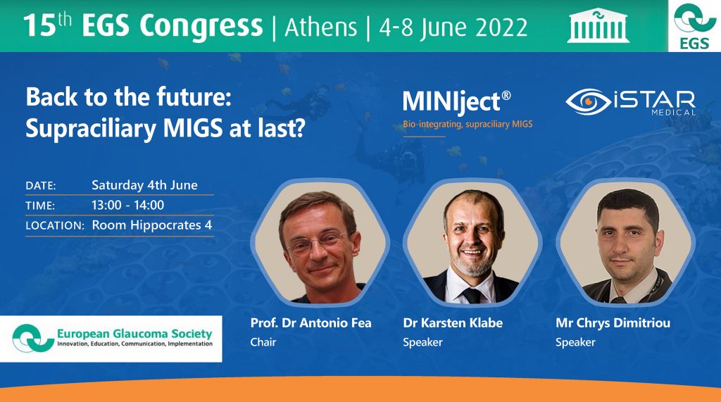 iSTAR Medical to Host Symposium on Supraciliary MIGS at EGS Congress ...